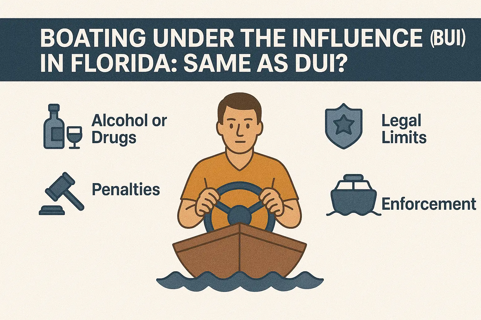 Boating Under the Influence (BUI) in Florida | Same as DUI?