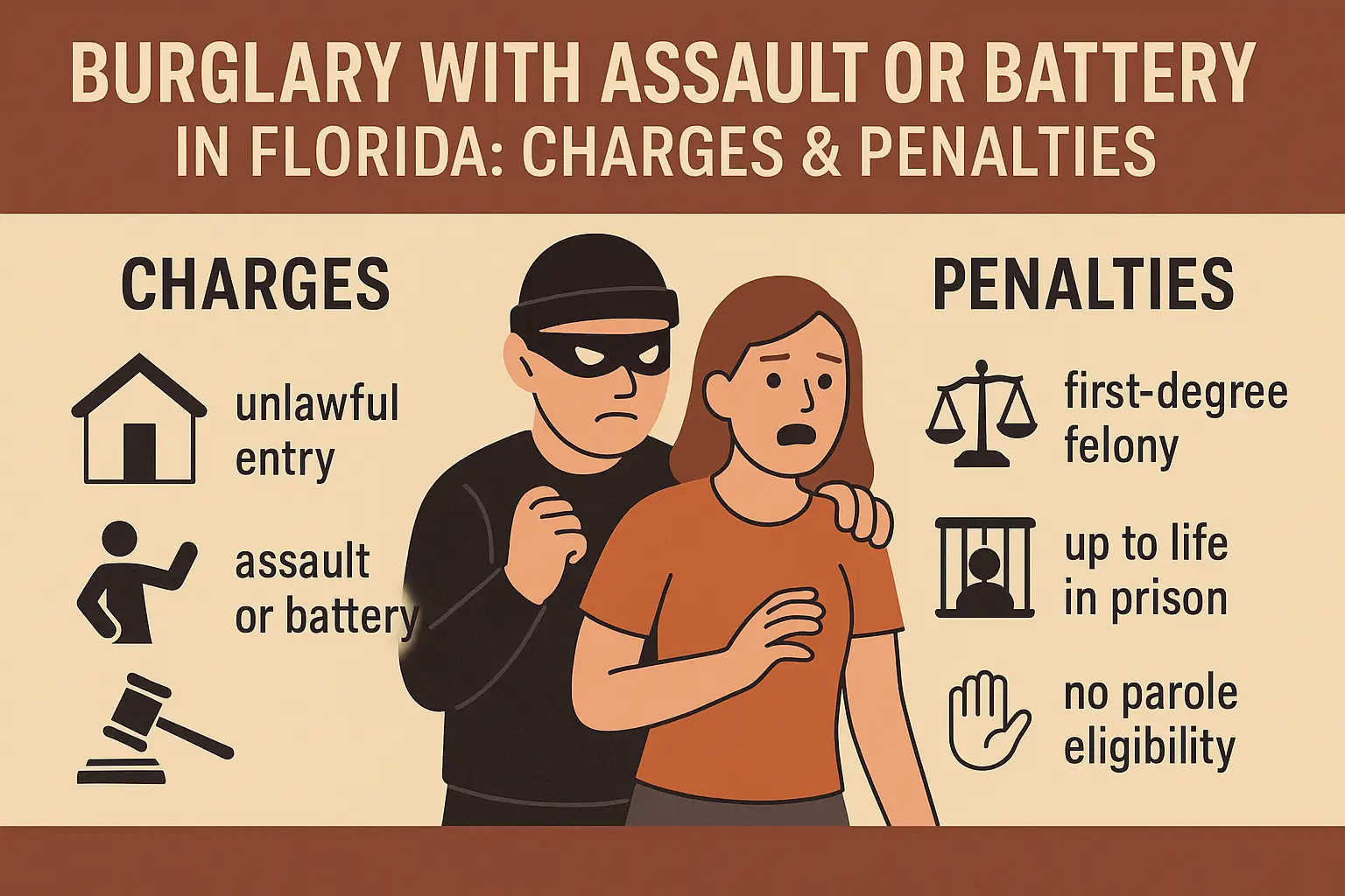 Burglary with Assault or Battery in Florida | Charges & Penalties