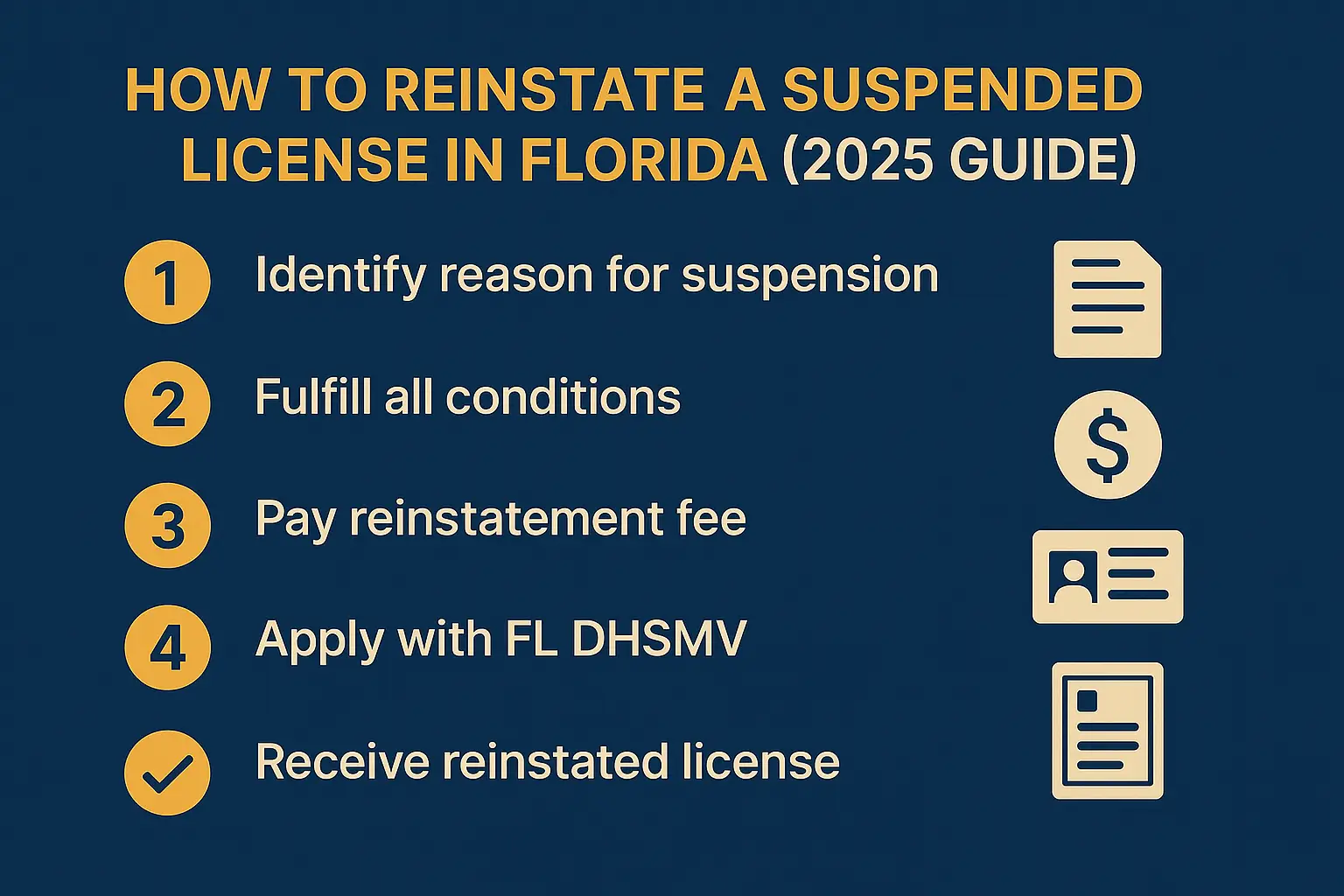 Reinstate a Suspended License in Florida (2025 Guide)