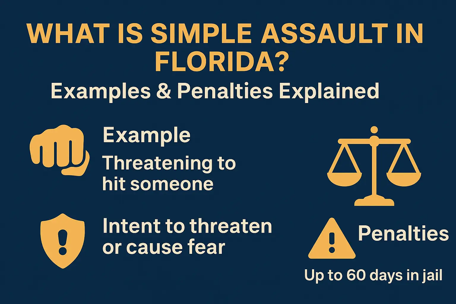 What Is Simple Assault in Florida? | Legal Definition & Penalties
