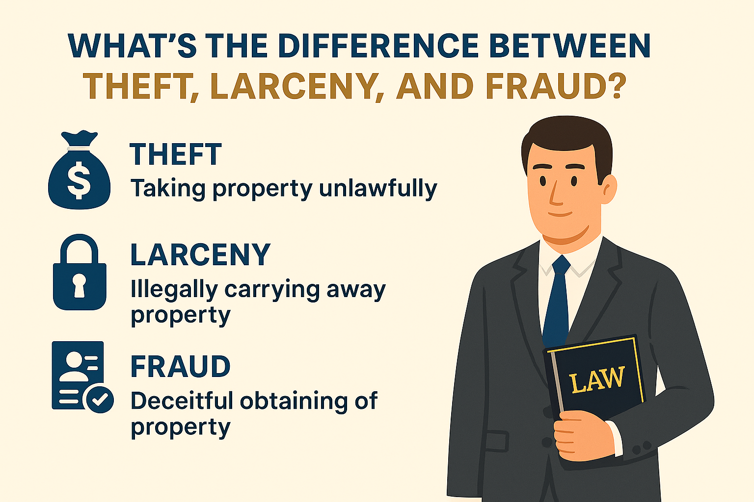 Theft vs Larceny vs Fraud in Florida | What Each Crime Means