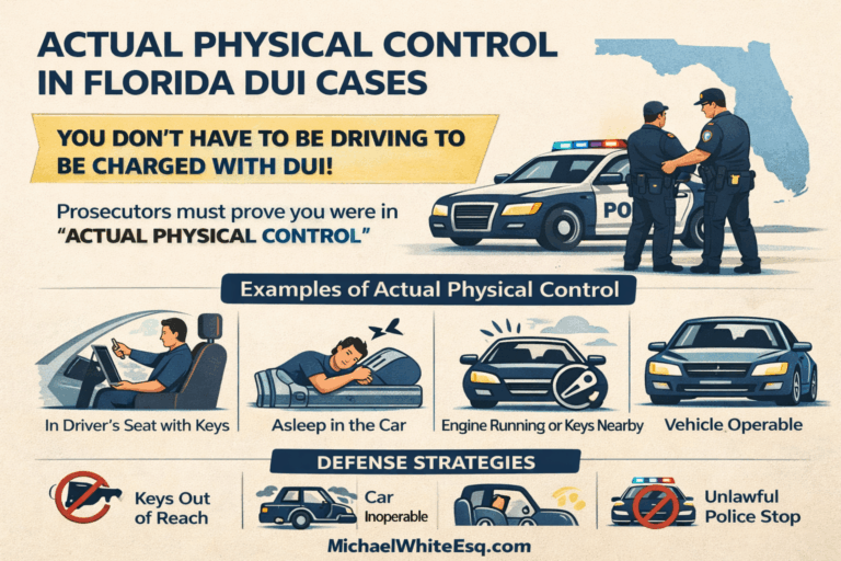 Can You Get a DUI Without Driving in Florida? (Actual Physical Control ...