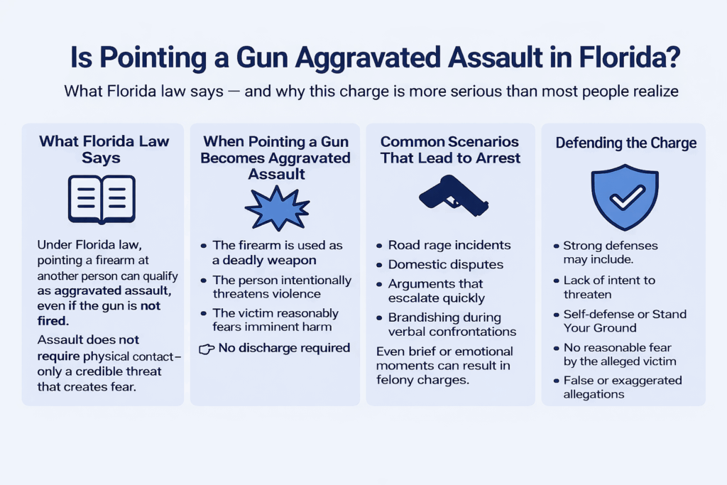 Is Pointing a Gun Aggravated Assault in Florida? | Florida Law Explained
