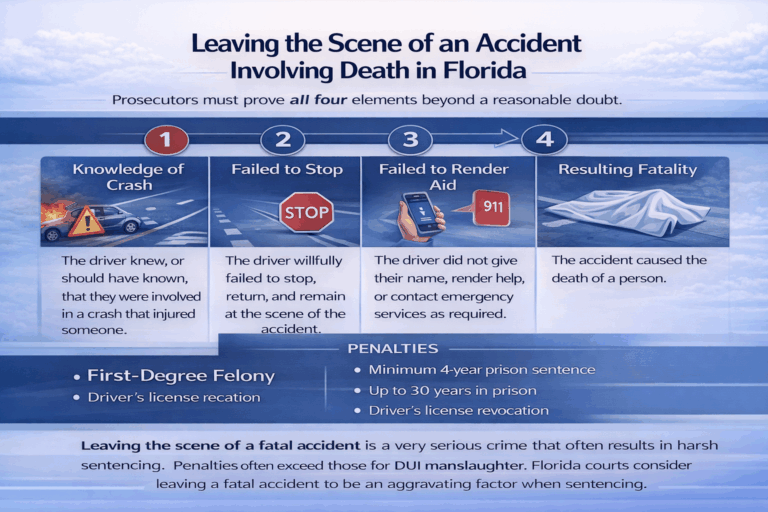 Leaving the Scene of a Fatal Accident in Florida (LSA)