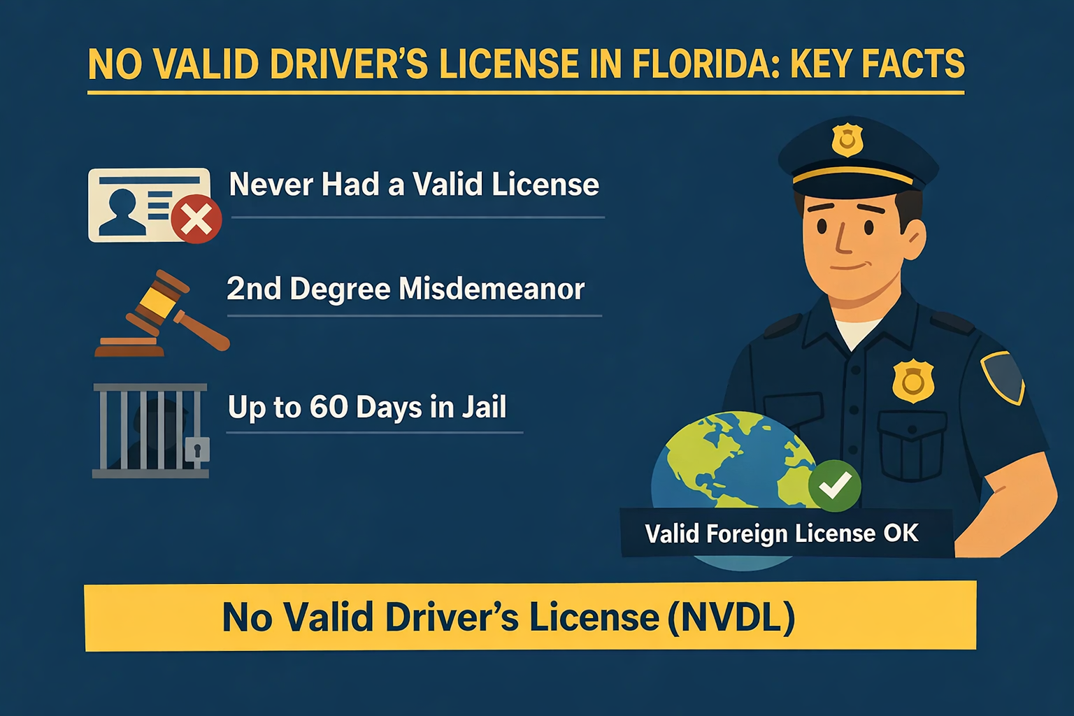 No Valid Driver’s License in Florida | Criminal Defense Info