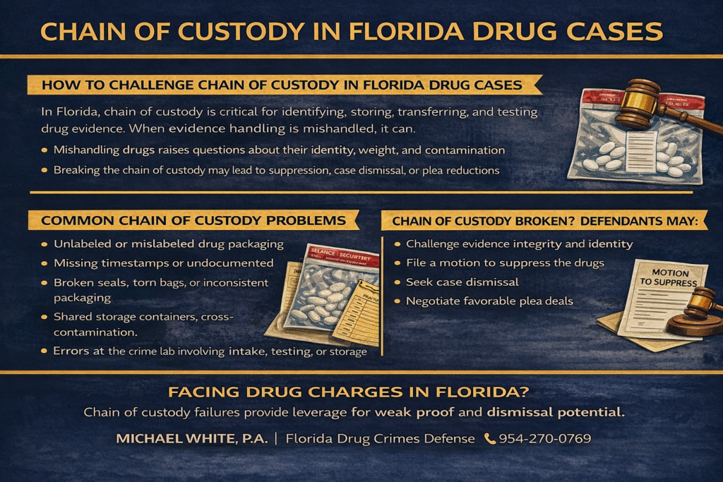 Challenge Chain of Custody in Florida Drug Cases