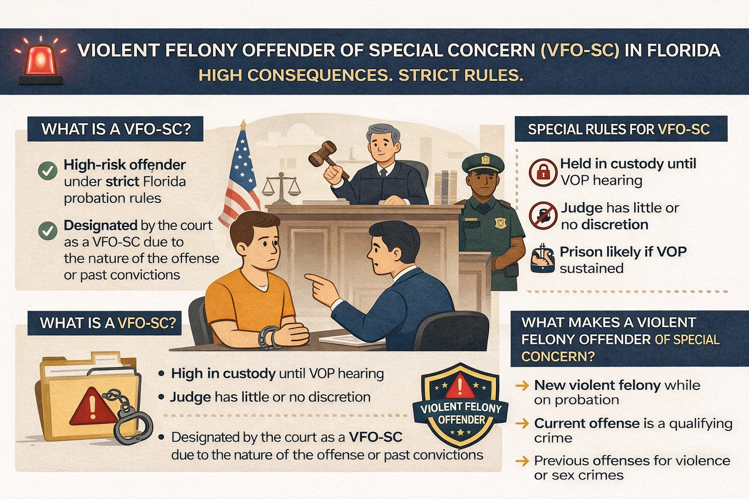 Violent Felony Offender of Special Concern (VFO-SC) Florida | What It Means