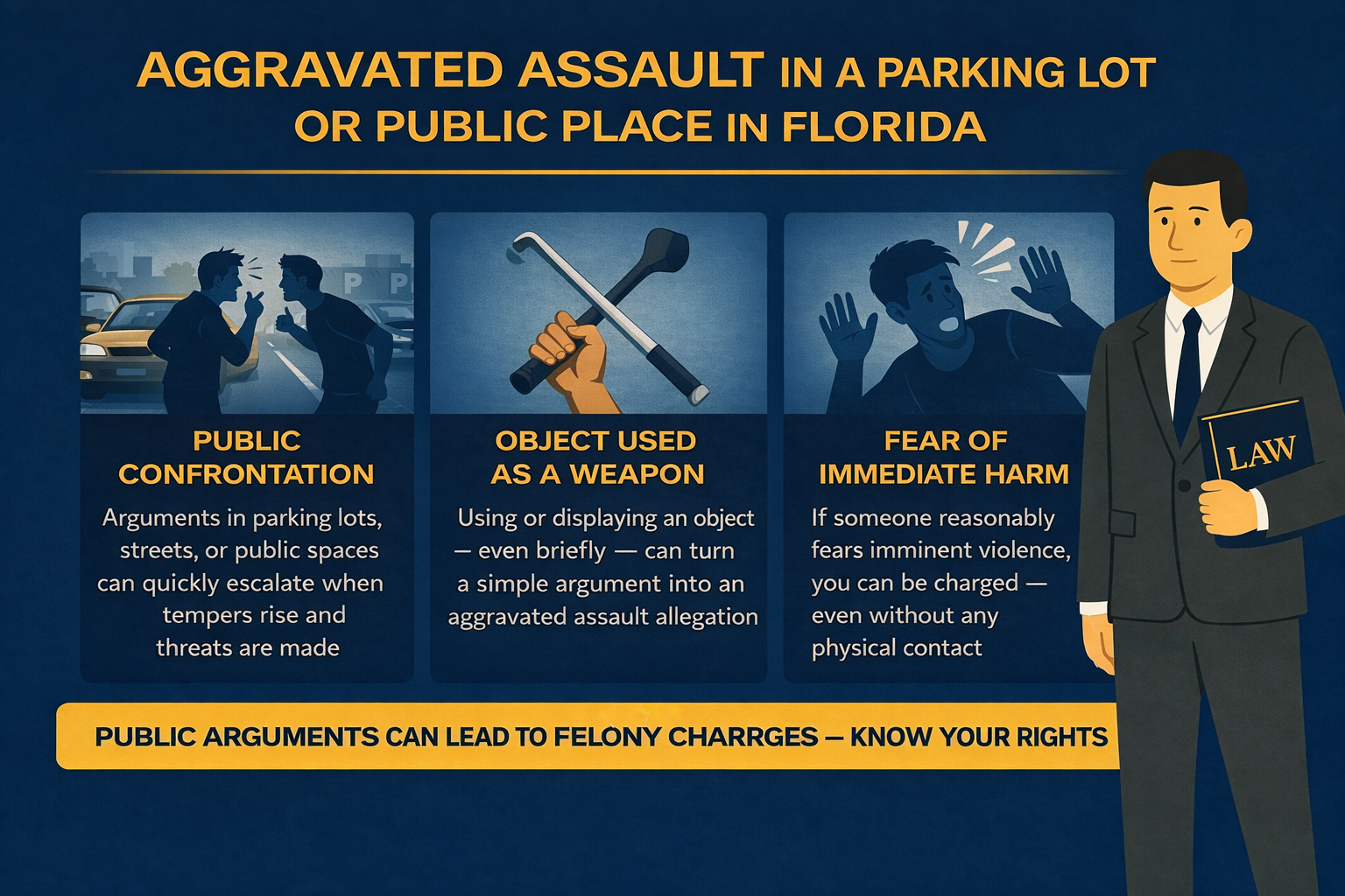 Aggravated Assault in a Parking Lot or Public Place in Florida