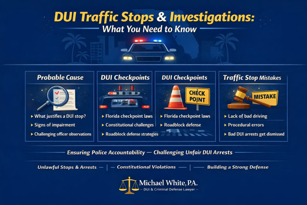 DUI Traffic Stops in Florida: Can Police Stop You Without Cause?